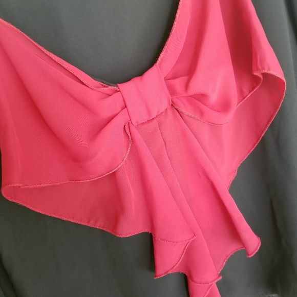 J & M Clothing | Tops | J M Clothing Black W Red Bow In Back Sz L Nwt ...
